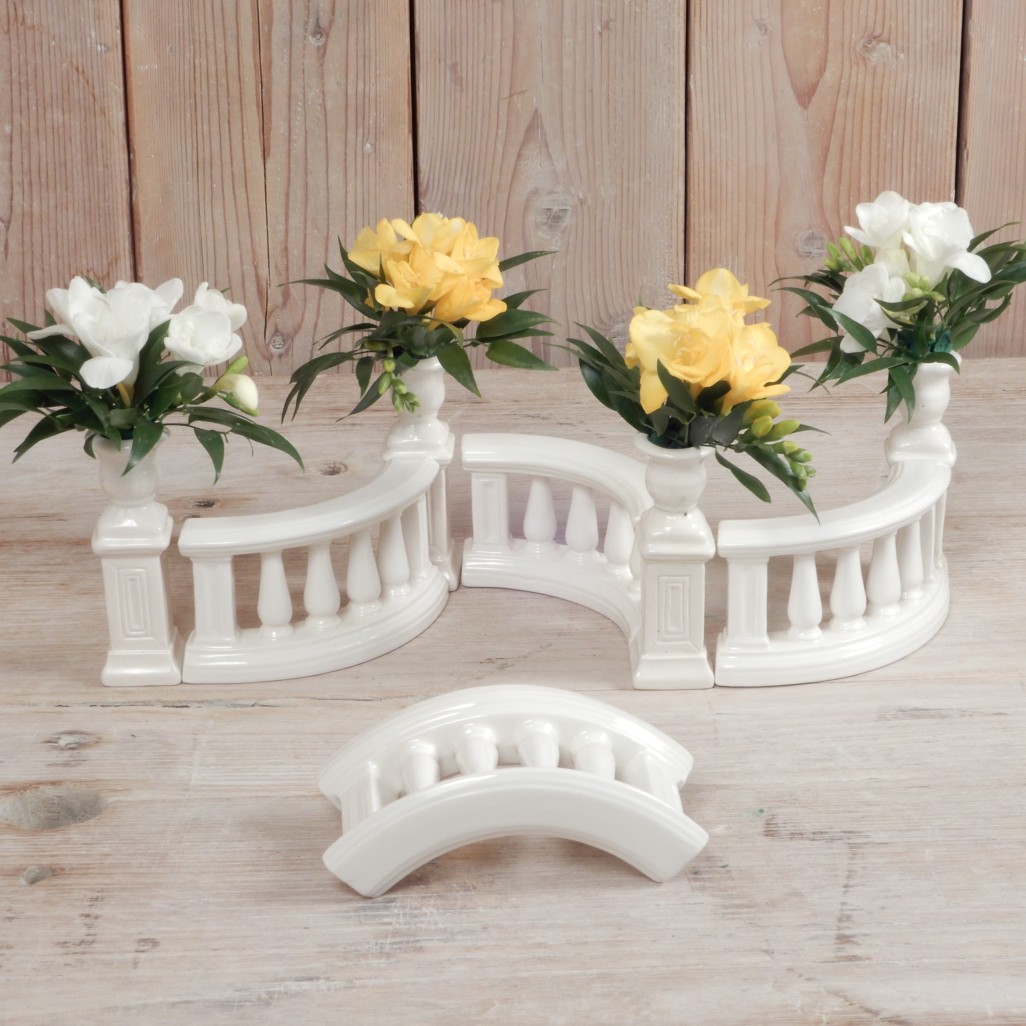 Italian garden in classic white ceramic, modular centrepiece, table ...